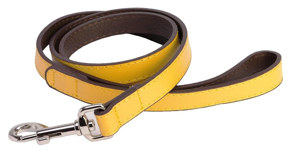 DO&G Leather Lead Yellow | PJ Pet Products